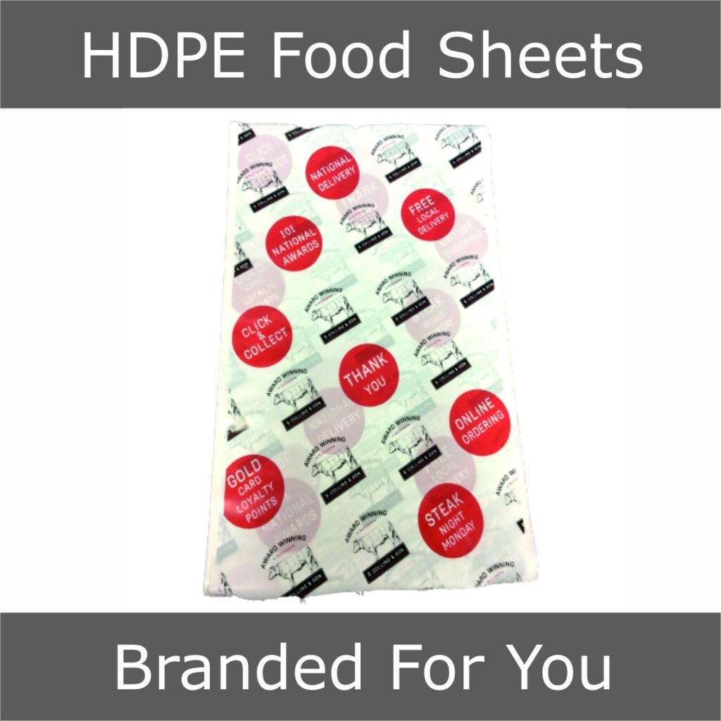 HDPE Food Sheets | ESC Packaging | Branded Packaging